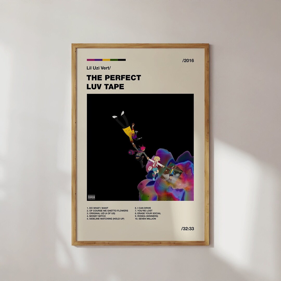 Lil Uzi Vert Posters / the Perfect LUV Tape Album, Poster Print Wall ...