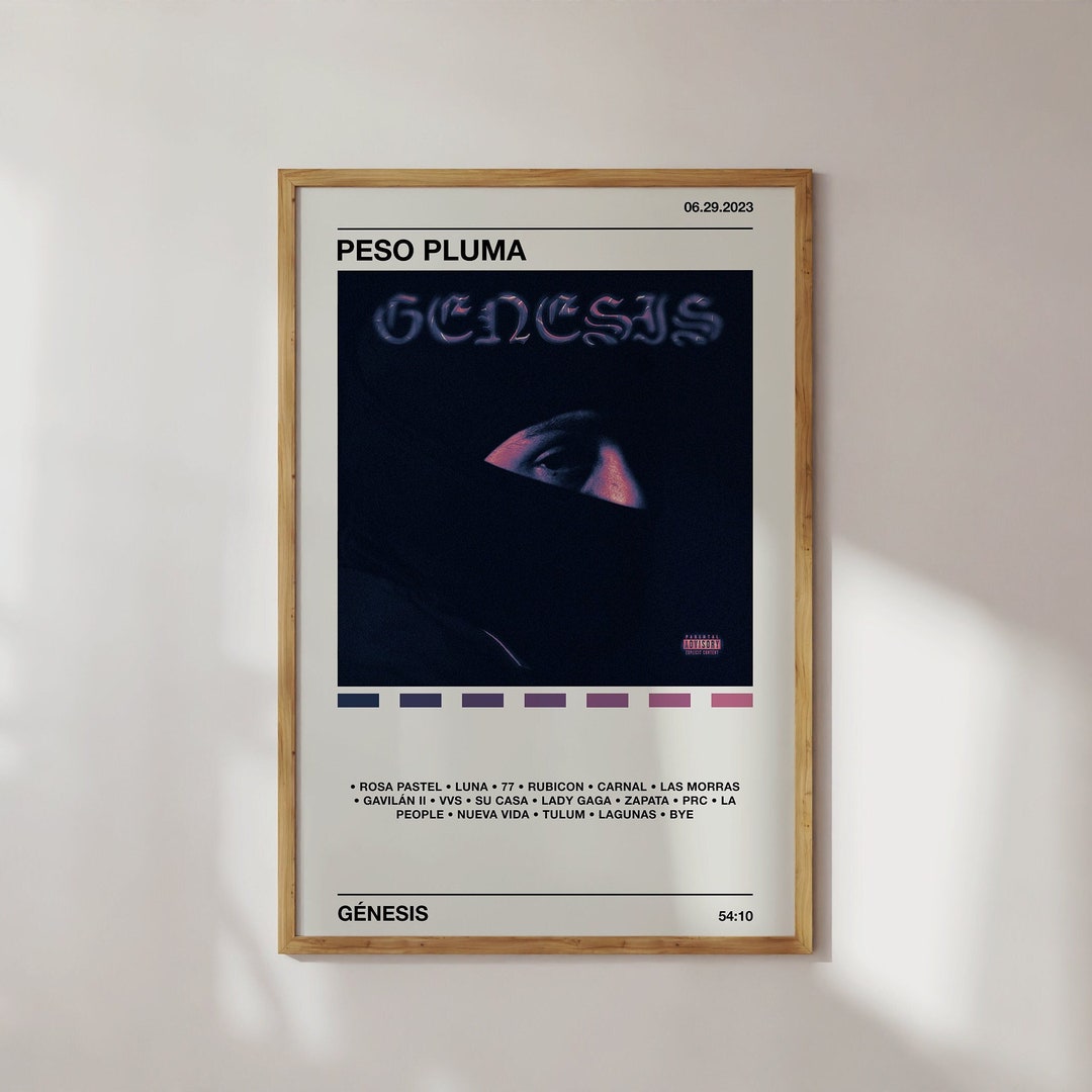 Peso Pluma Poster / Génesis Album / Spanish Wall Art / Aesthetic Poster ...