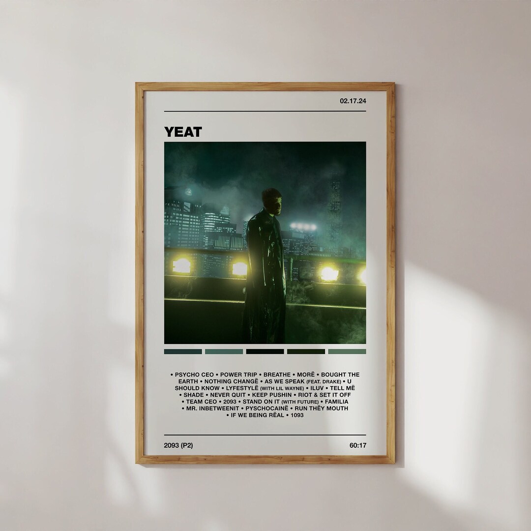 2093 Album / Yeat Poster / Aesthetic Wall Art / Yeat Afterlyfe / Music ... 2093 Album / Yeat Poster / Aesthetic Wall Art / Yeat Afterlyfe / Music ...