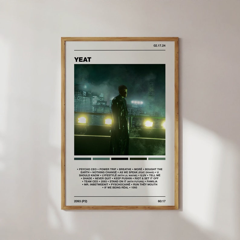 2093 Album / Yeat Poster / Aesthetic Wall Art / Yeat Afterlyfe / Music Décor / 2093 Album Art - Etsy