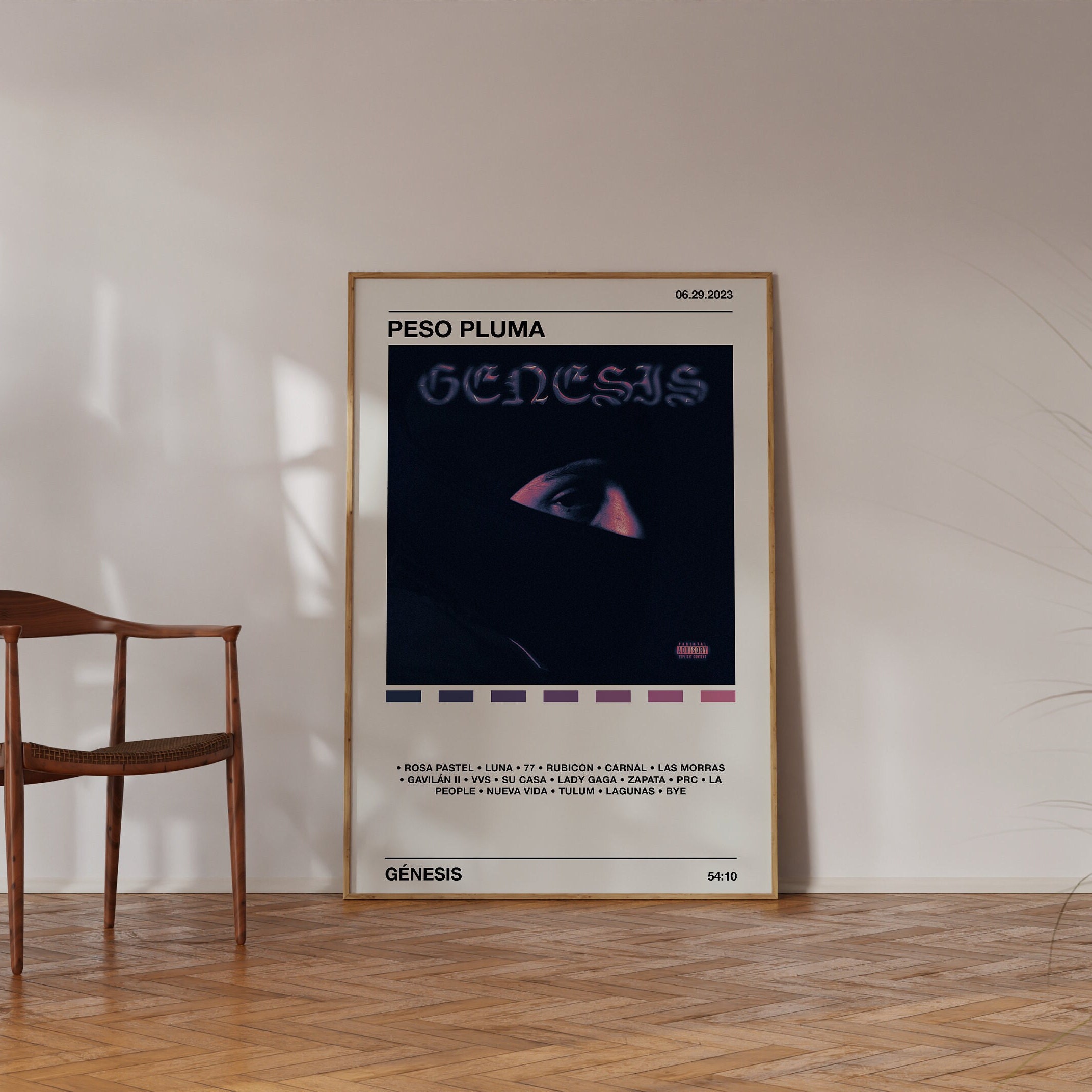 Peso Pluma Poster / Génesis Album / Spanish Wall Art / Aesthetic Poster ...