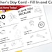 Father's Day Card Printable, Dad Gift From Kids, Fill in the Blank Card ...