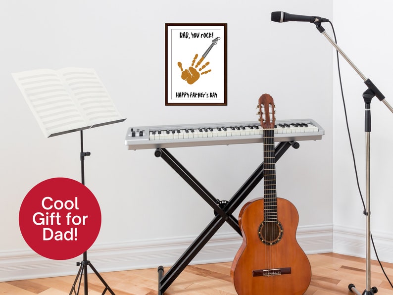 Handprint Art for Dad Printable Handprint Keepsake Gift Fathers Day ...