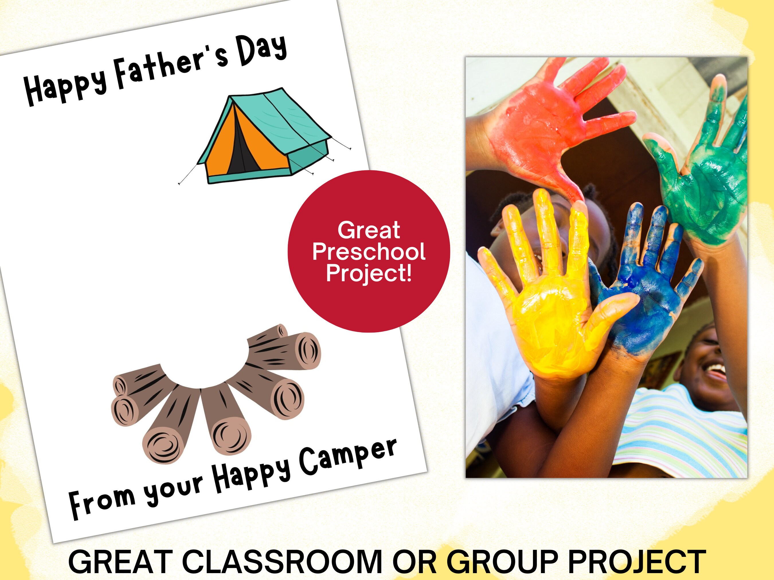 Printable Handprint Keepsake Gifts Printable Fathers Day Sentimental ...