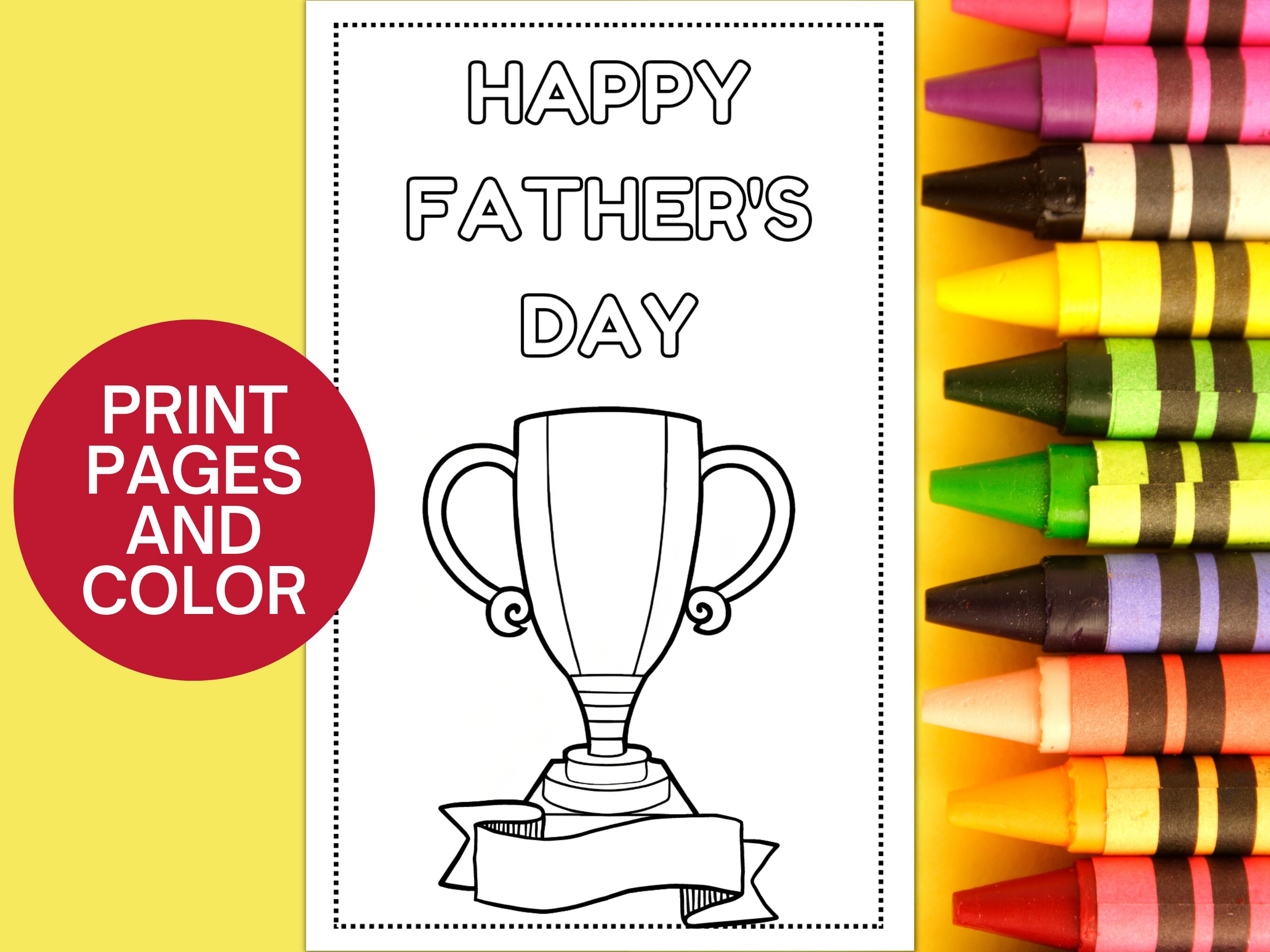 Father's Day Card Printable, Dad Gift From Kids, Fill in the Blank Card ...