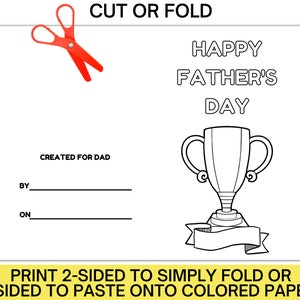 Father's Day Card Printable, Dad Gift From Kids, Fill in the Blank Card ...