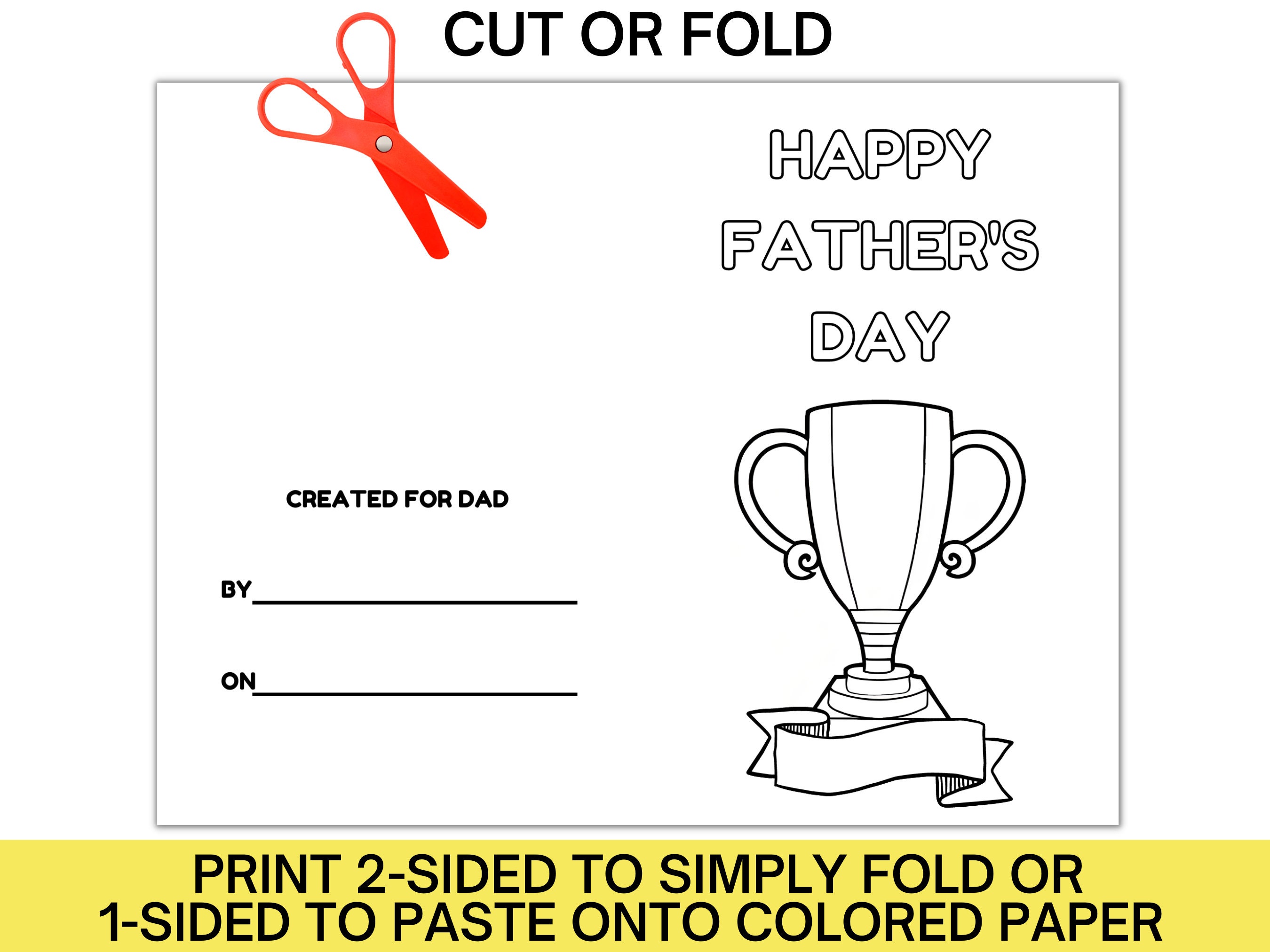 Father's Day Card Printable, Dad Gift From Kids, Fill in the Blank Card ...
