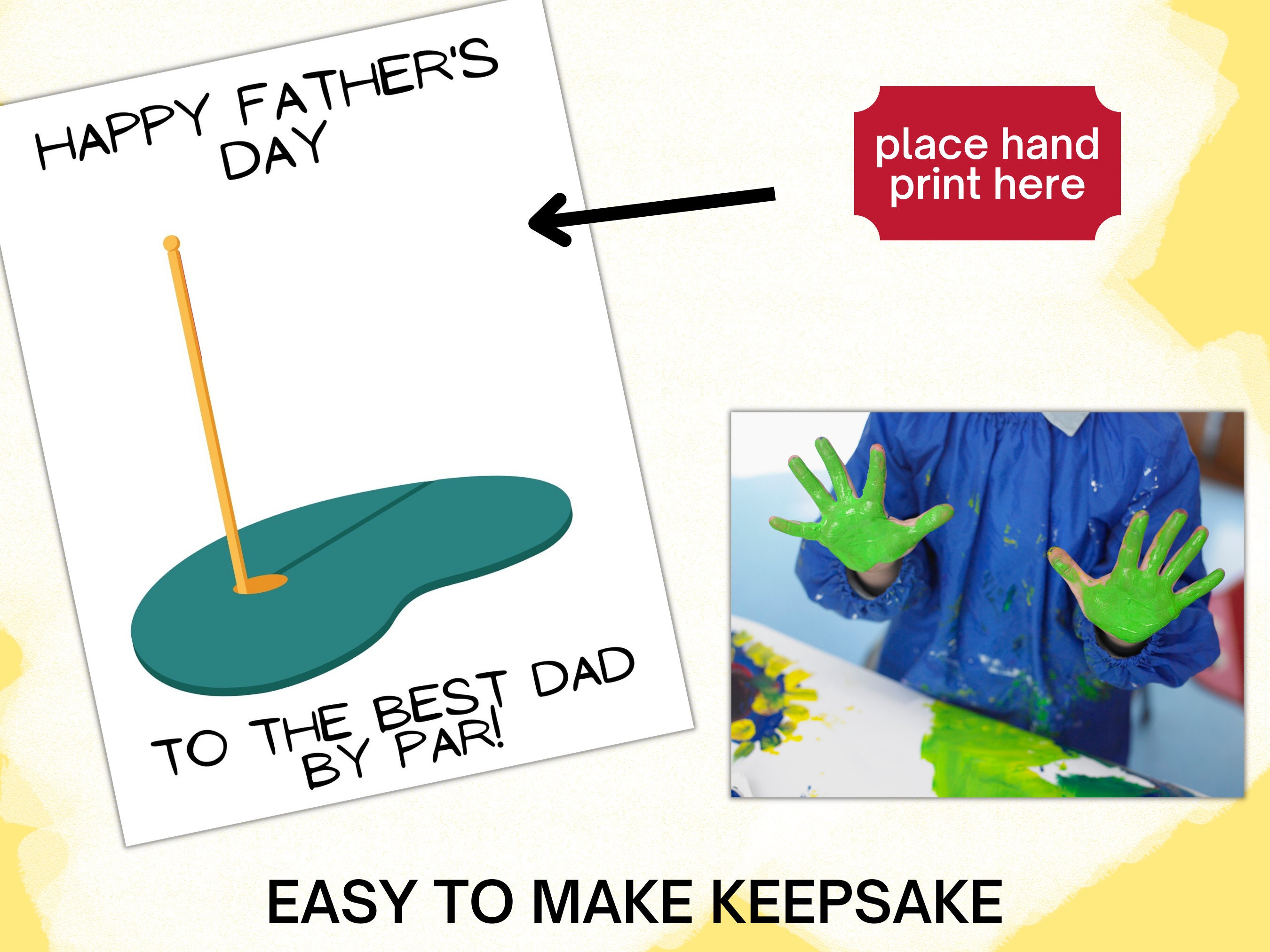 Printable Handprint Keepsake Gifts Printable Fathers Day Sentimental ...