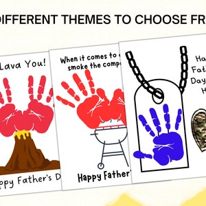 Printable Handprint Keepsake Gifts Printable Fathers Day Sentimental ...