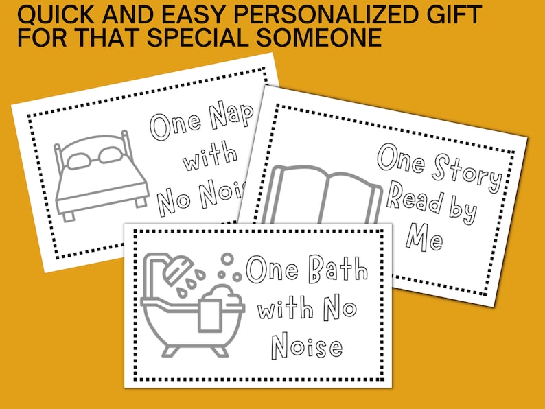 Printable Coupon Book | Coupon Book for Kids to Color | Last Minute ...