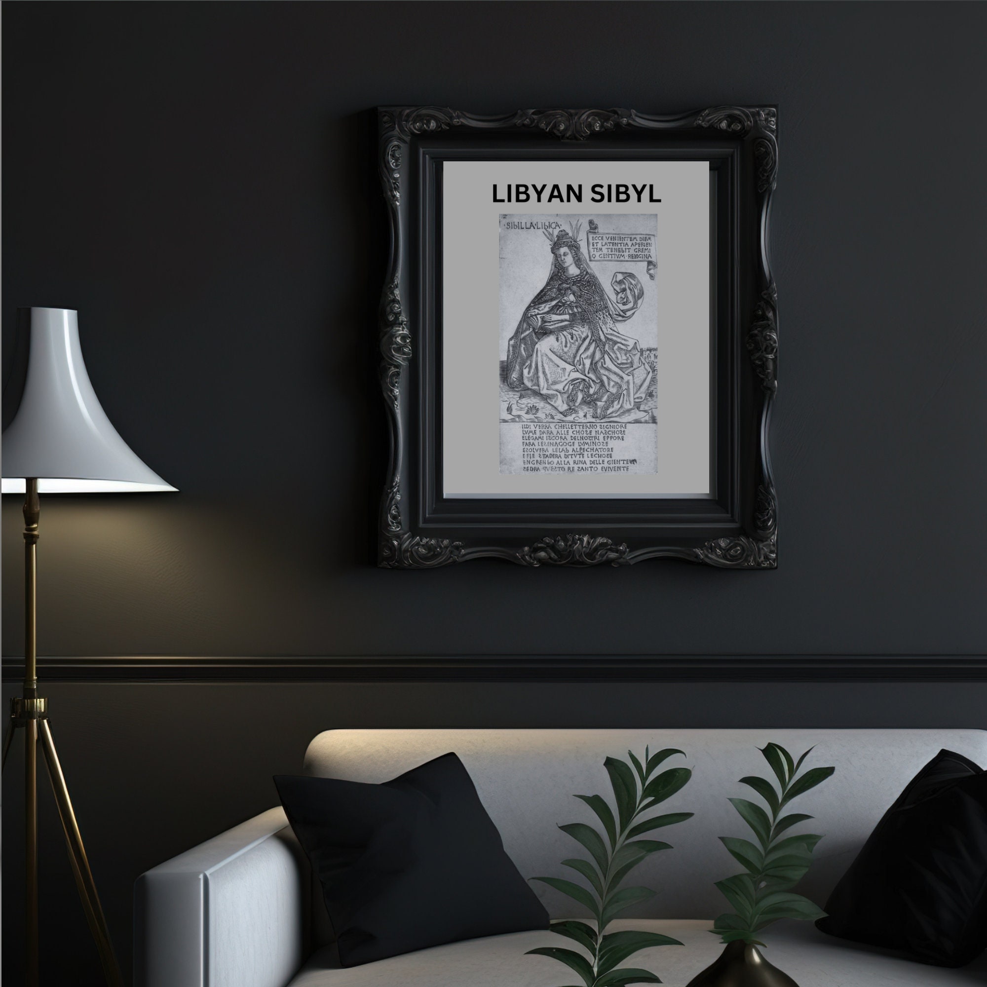 Vintage Libyan Sibyl Wall Art Print - Etsy