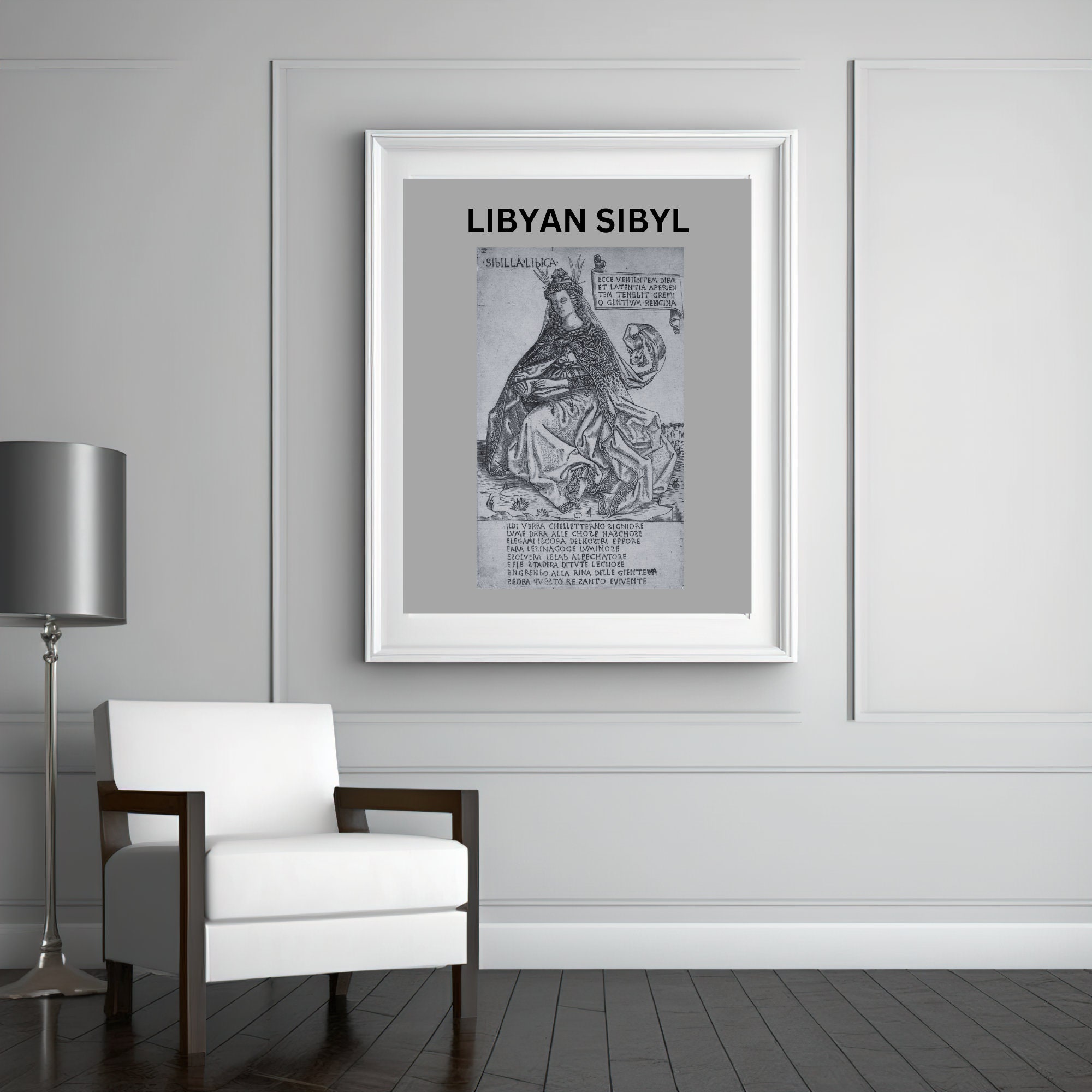 Vintage Libyan Sibyl Wall Art Print - Etsy