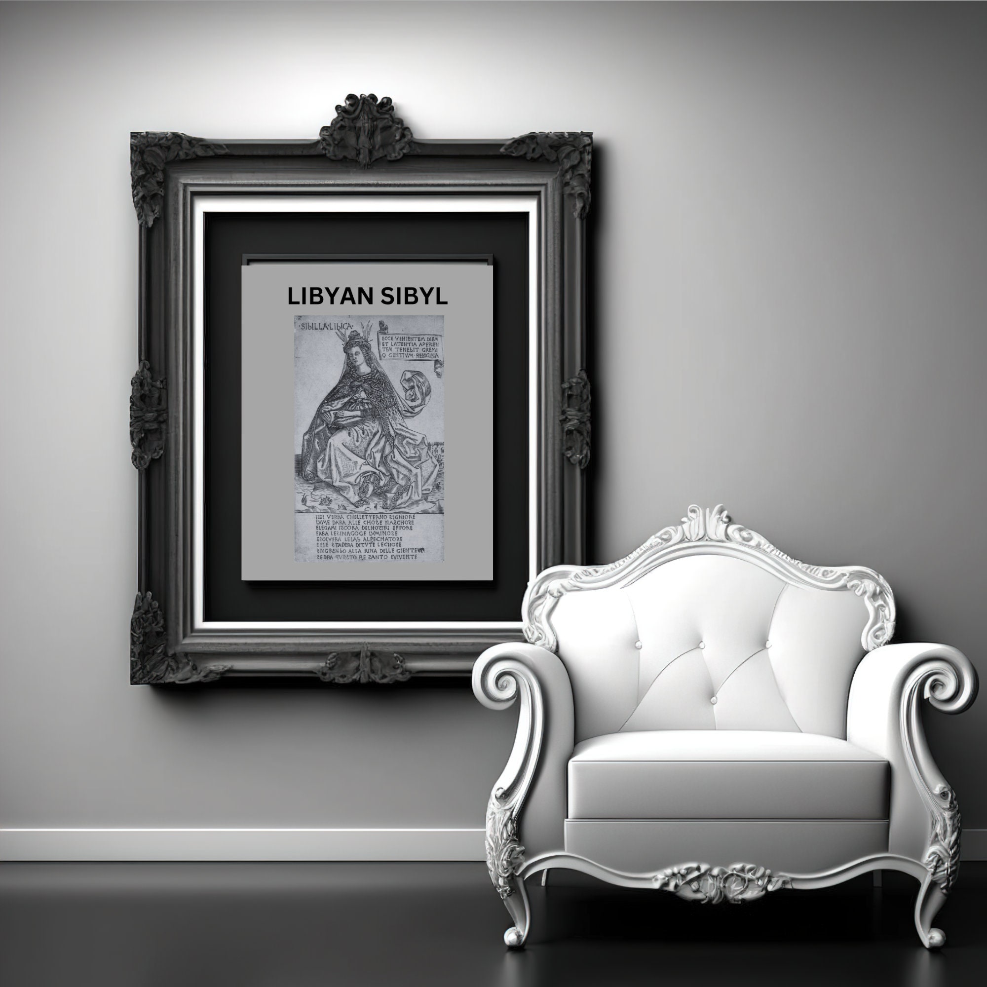 Vintage Libyan Sibyl Wall Art Print - Etsy