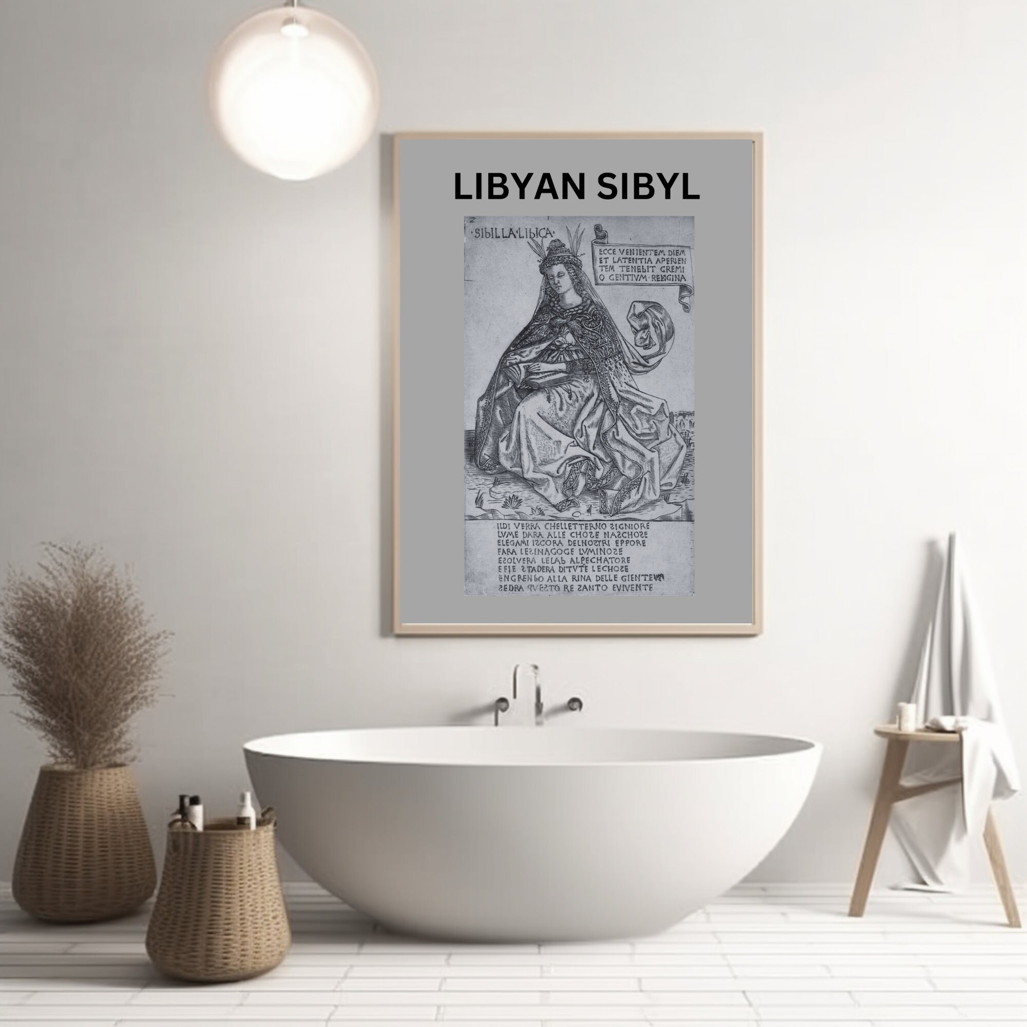 Vintage Libyan Sibyl Wall Art Print - Etsy