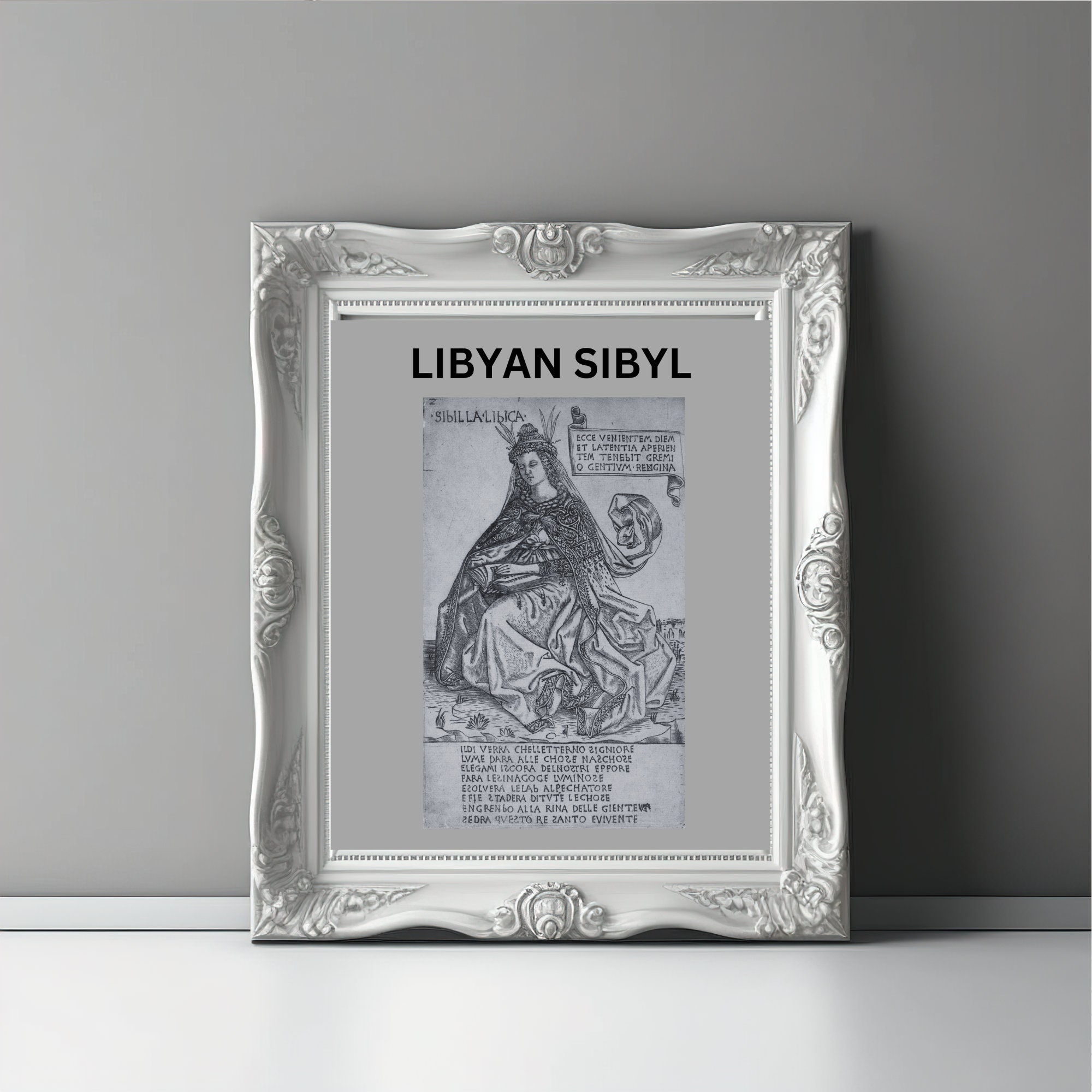 Vintage Libyan Sibyl Wall Art Print - Etsy
