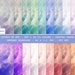 80 Cloud Digital Papers, Set of 2 Designs in 20 Colors and 2 Print ...