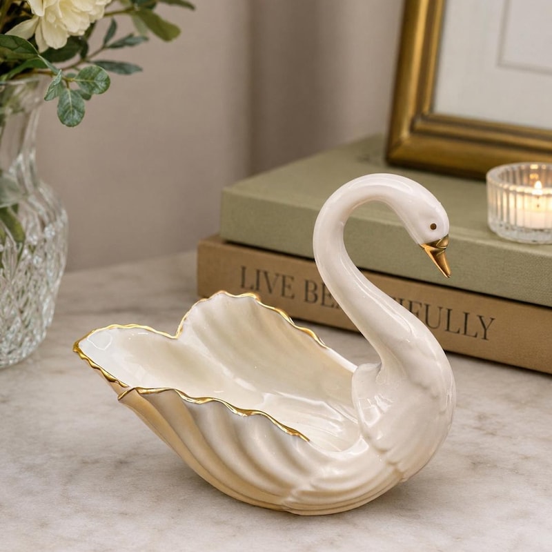 Swan Figurine Lenox - Etsy