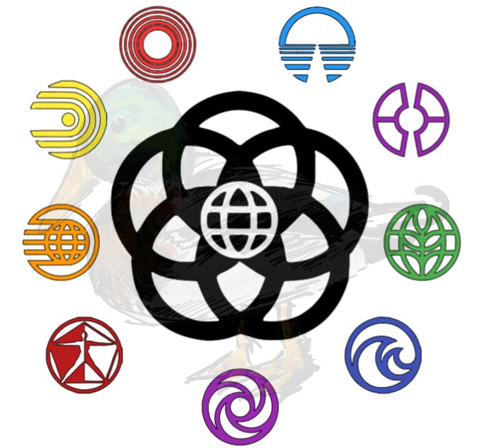 Disney Epcot Retro Logos Imagination, Horizons, Spaceship Earth ...