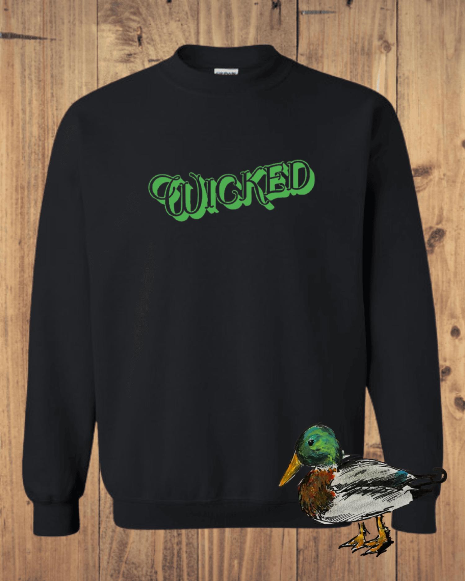 Wicked Musical Movie End Credit Text Font Elphaba Glinda Sweatshirt T ...