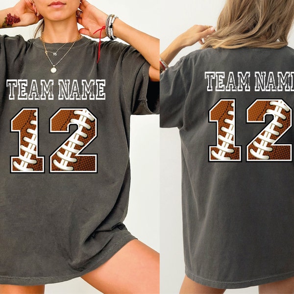 Custom Football Name Shirt - Etsy