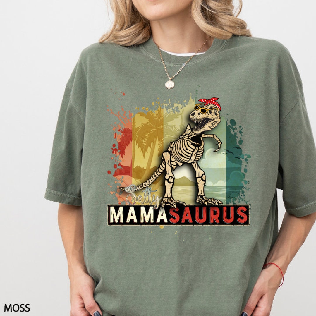 Dinosaur Mom Comfort Colors T-shirt, Mamasaurus Shirt, Mothers Day ...