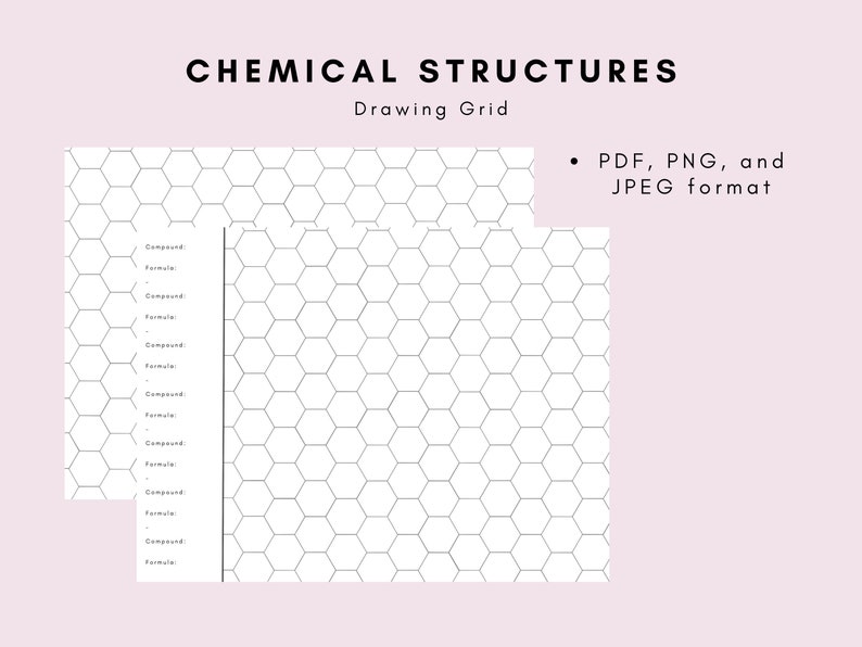 Chemical Structures Drawing Grid - Etsy