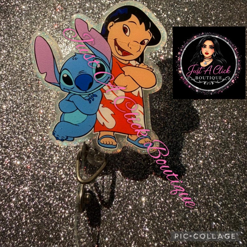 Lilo & Stitch Badge Reel - Etsy