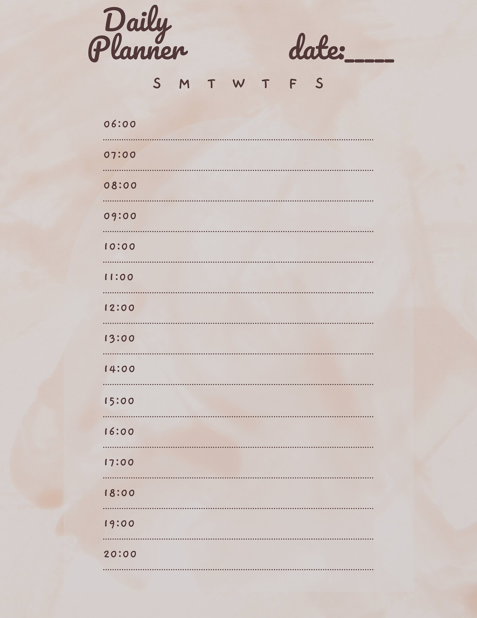 Minimalist Daily Planner Printable and Digital Download. Daily to Do ...