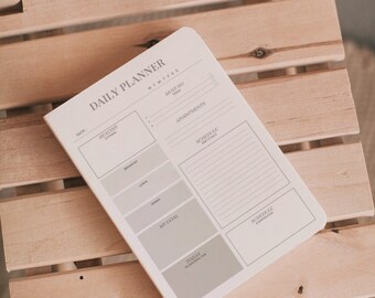 Minimalist Daily Planner Printable and Digital Download. Daily to Do ...