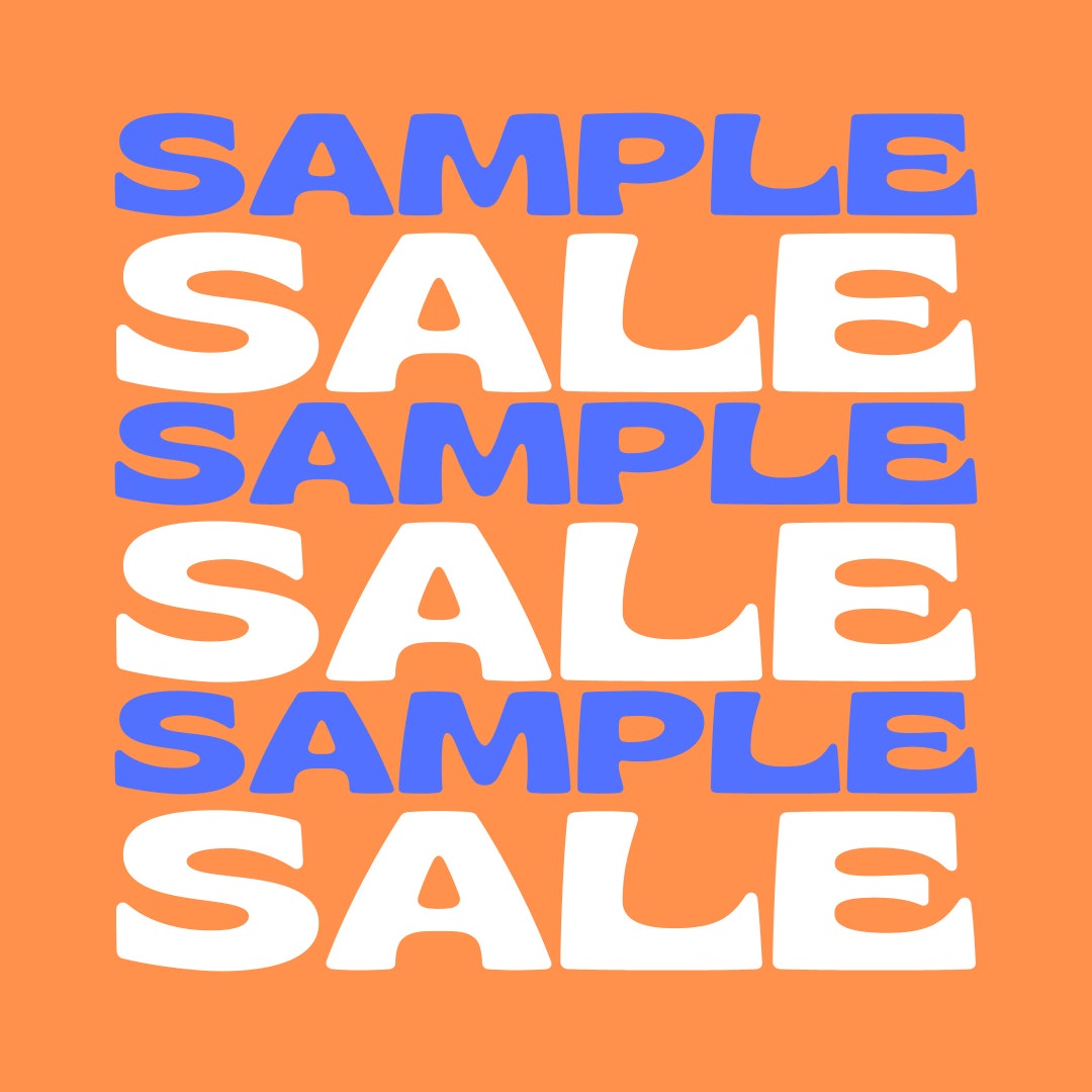Sample Sale Listing - Etsy