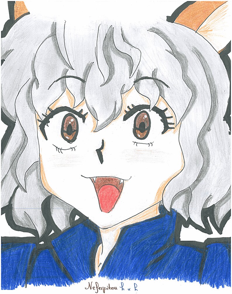 Anime Printing Nefirpitou - Drawing - Png - Pdf - Svg - Etsy