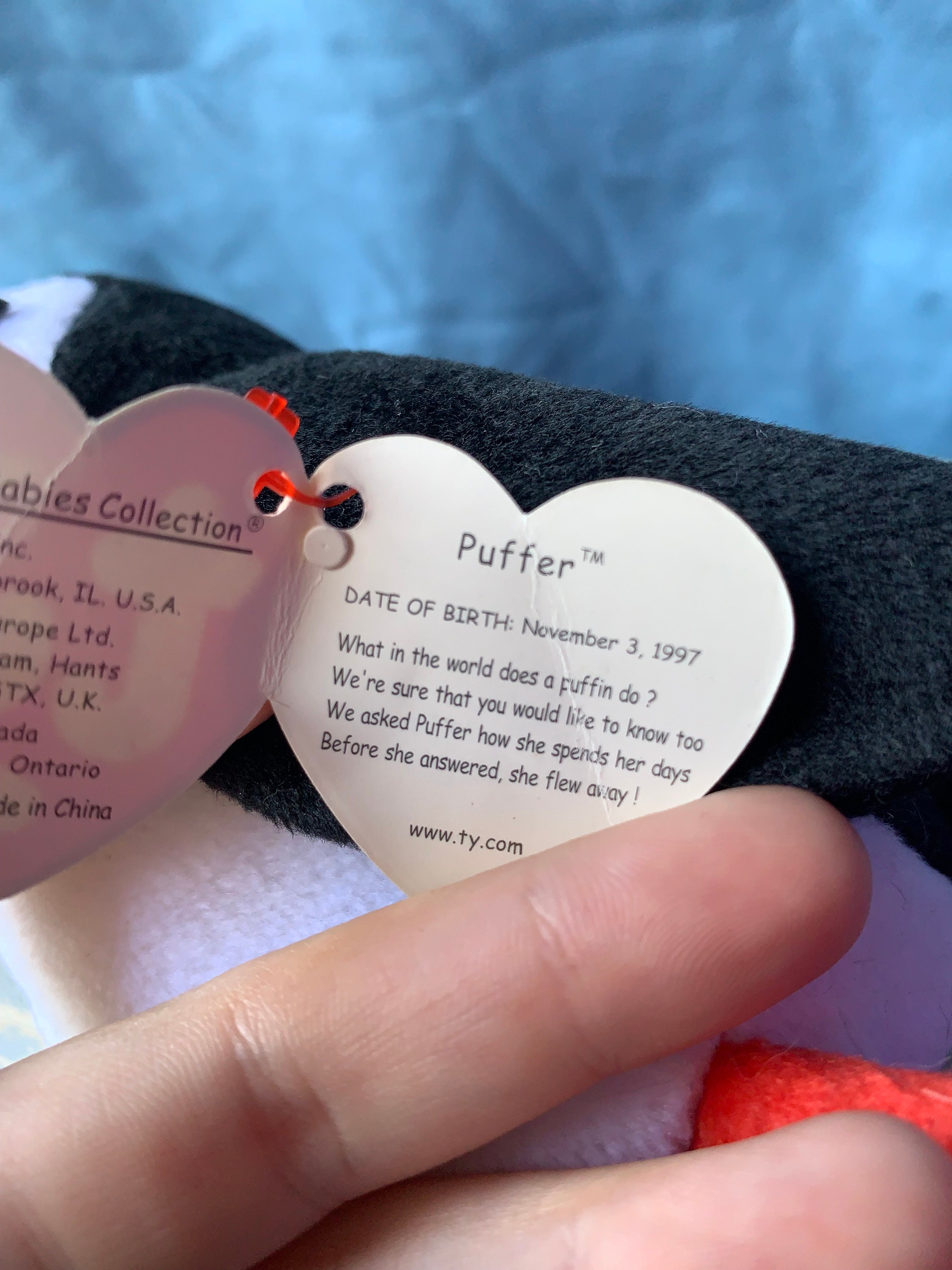 Puffer the Puffin RARE VINTAGE Beanie Baby W/tag READ Description - Etsy