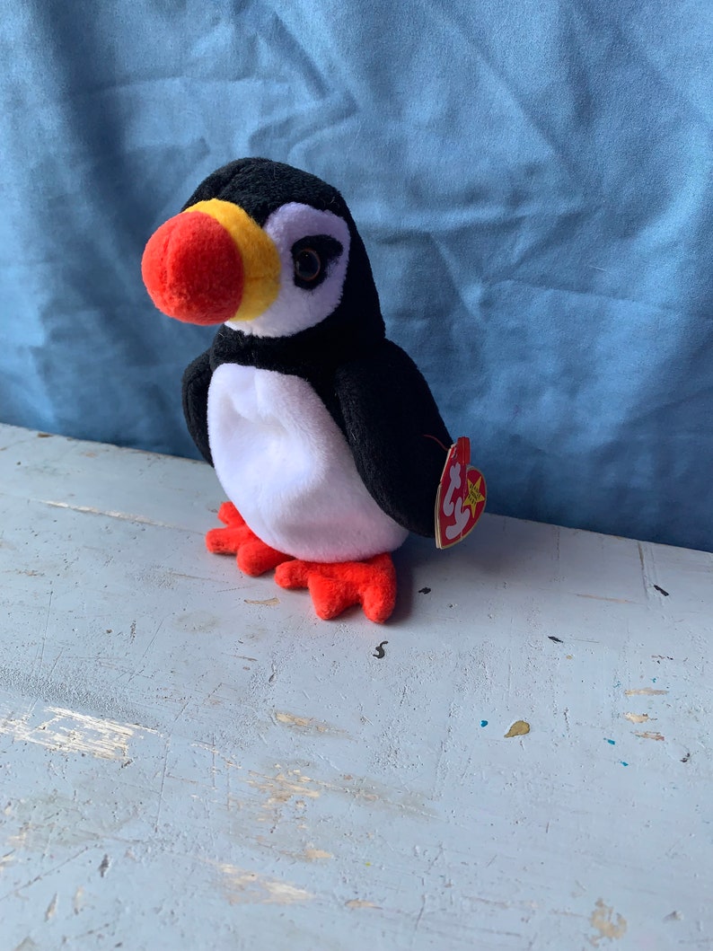 Puffer the Puffin RARE VINTAGE Beanie Baby W/tag READ Description - Etsy