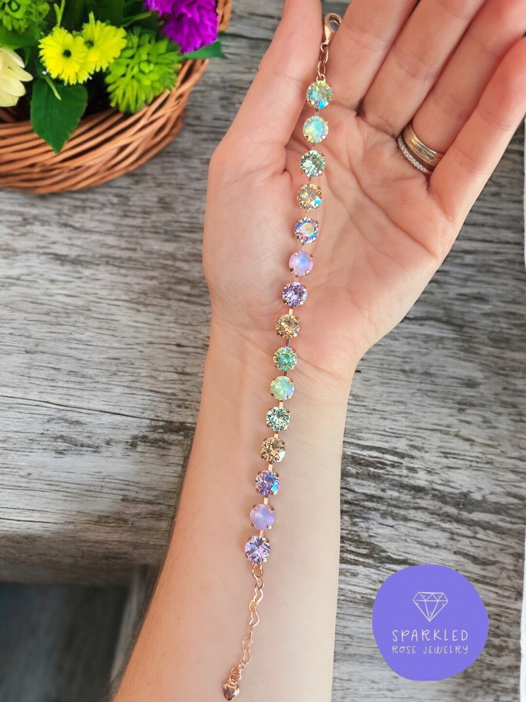 Romancing Mister Bridgerton 8mm Crystal Bracelet. Genuine Austrian ...