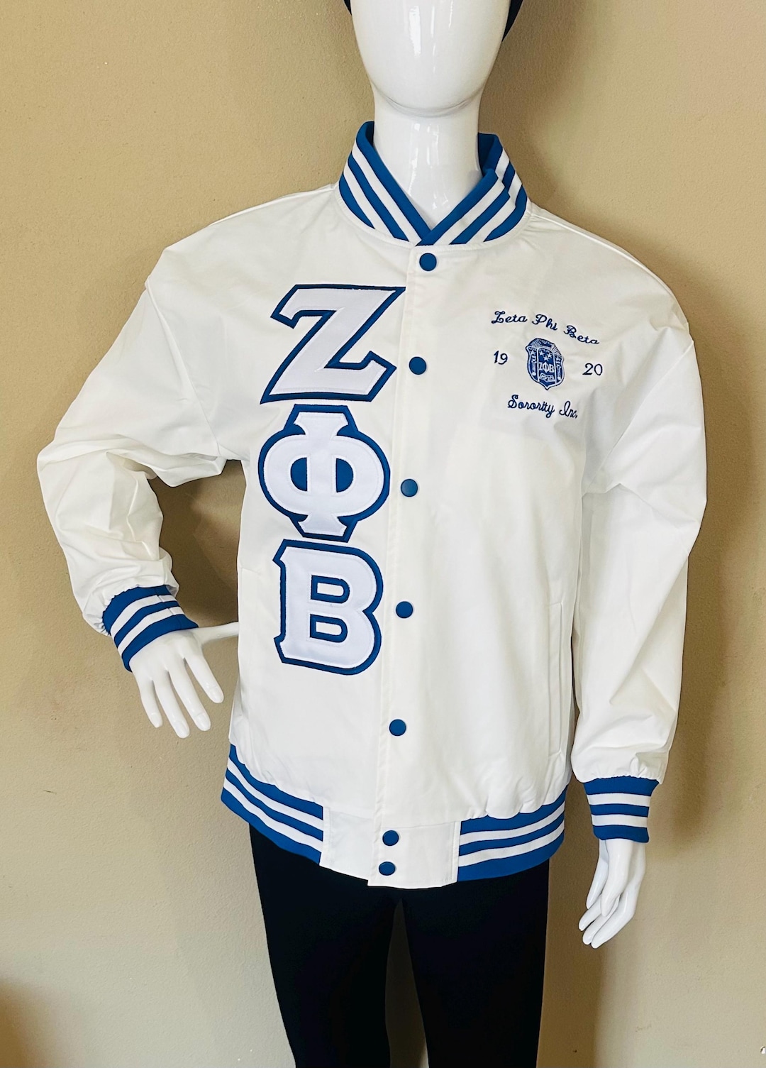 Zeta Phi Beta Baseball Jackets. Sale Price Ends Sunday! Embroidered ...