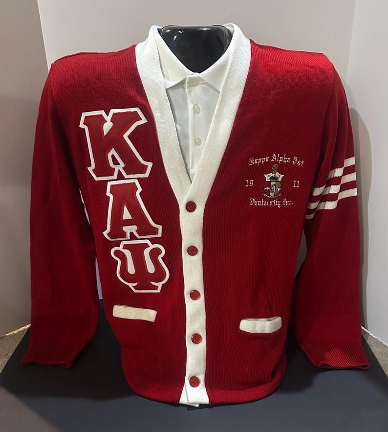 Kappa Alpha Psi Cardigan With Embroidery. Sale Price Ends Sunday! - Etsy