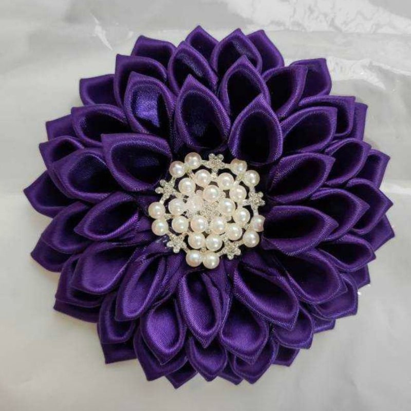 Purple Violet Flower Brooch - Etsy