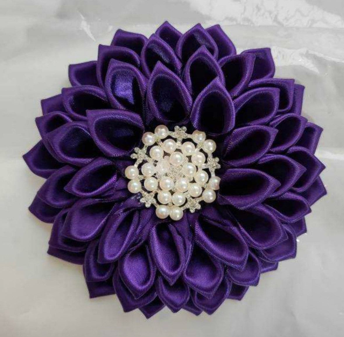 Satin Flower Corsage Brooch Pin With Magnetic Backing. Perfect for Your ...