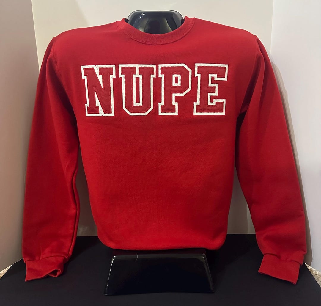 NUPE Kappa Alpha Psi Crewneck Sweatshirt - Embroidered Applique Letters ...