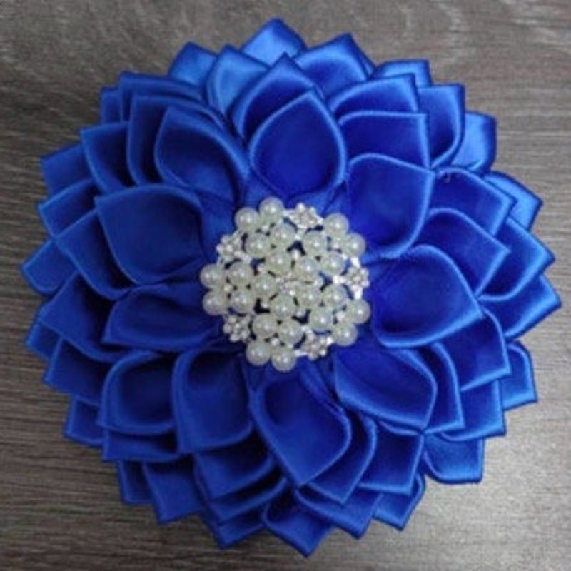 Satin Flower Corsage Brooch - Etsy