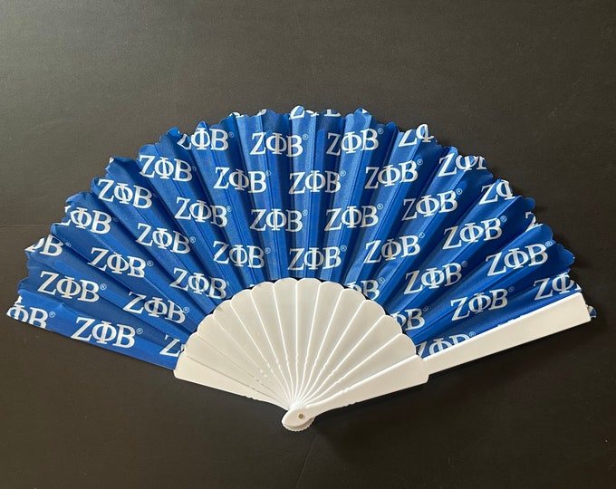 Zeta Phi Beta Fan - I Speak Fluent Greek W/ Pearls - Etsy