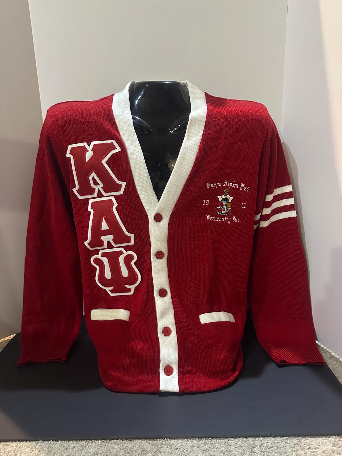 Kappa Alpha Psi Cardigan With Embroidery. Sale Price Ends Sunday! - Etsy