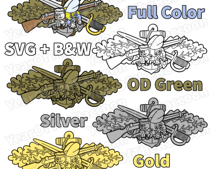 Seabee Combat Warfare Specialist Insignia Vinyl Decal © 2013 Laced up ...