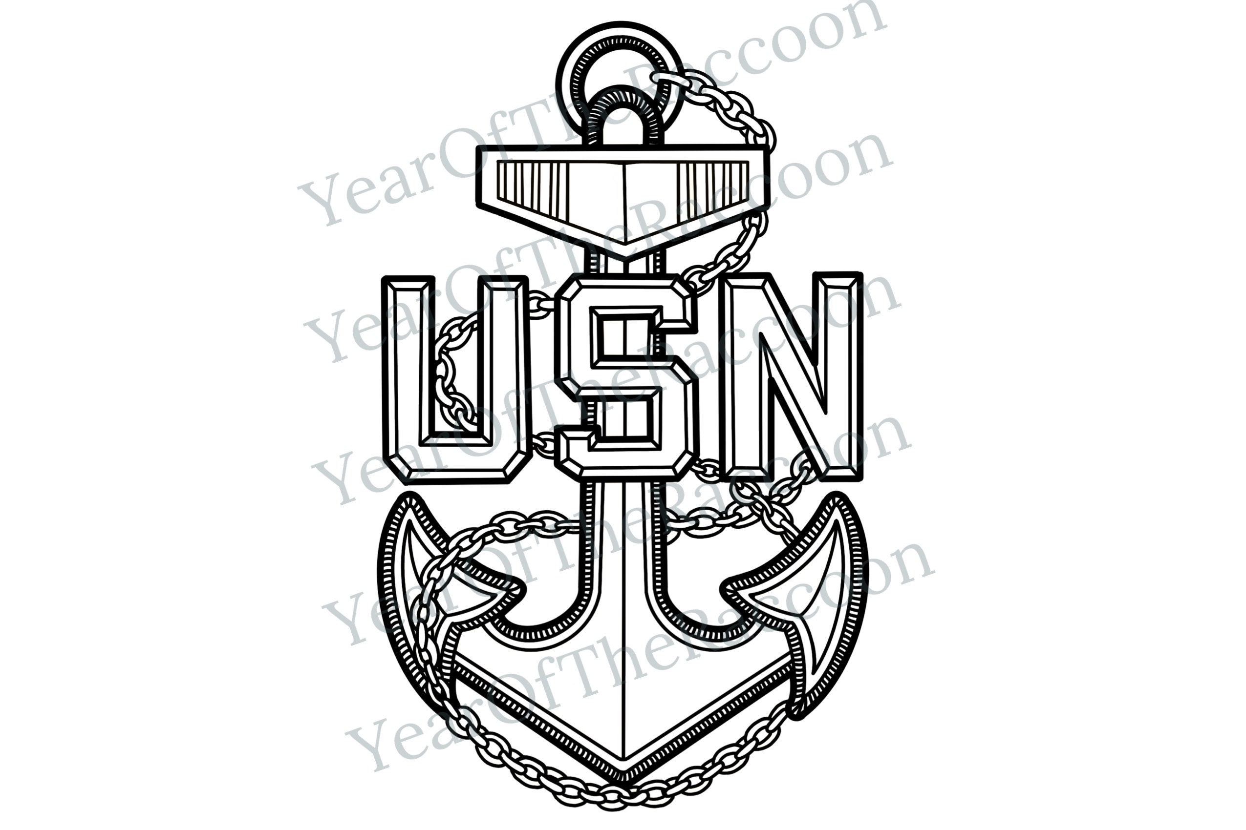 Navy Chief Anchor - Etsy