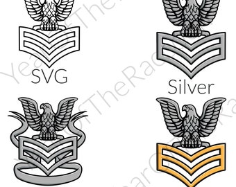 First Class Navy Crow Cheveron DXF File for Lasers (Instant Download ...