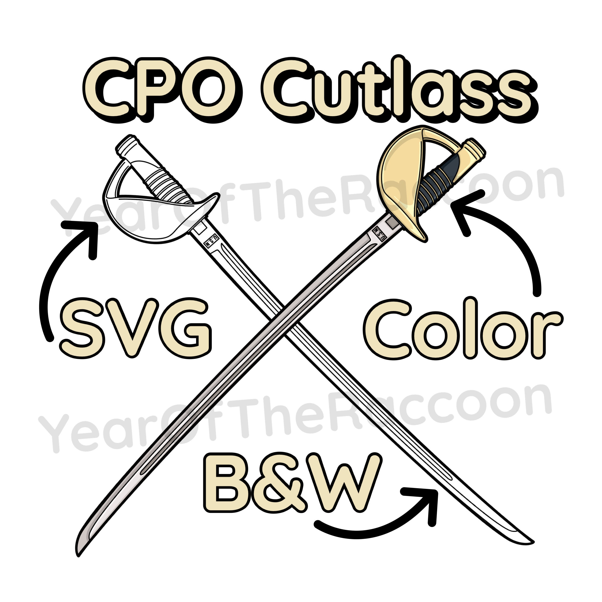 USN CPO Cutlass Bundle - Etsy