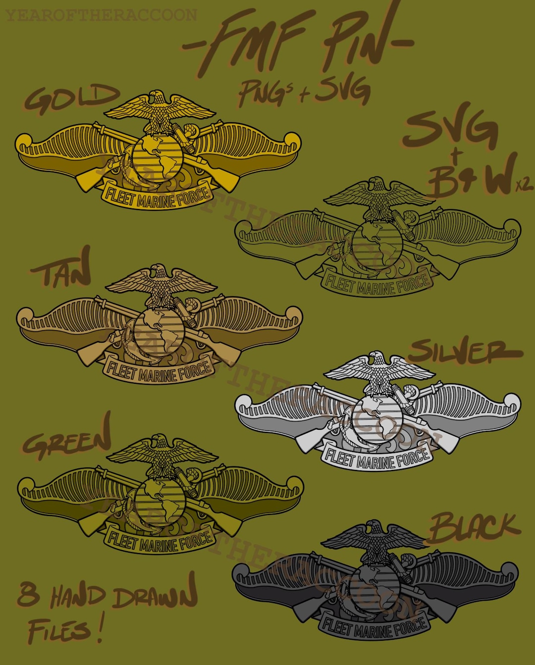 FMF Pin SVG and PNG Bundle - Etsy