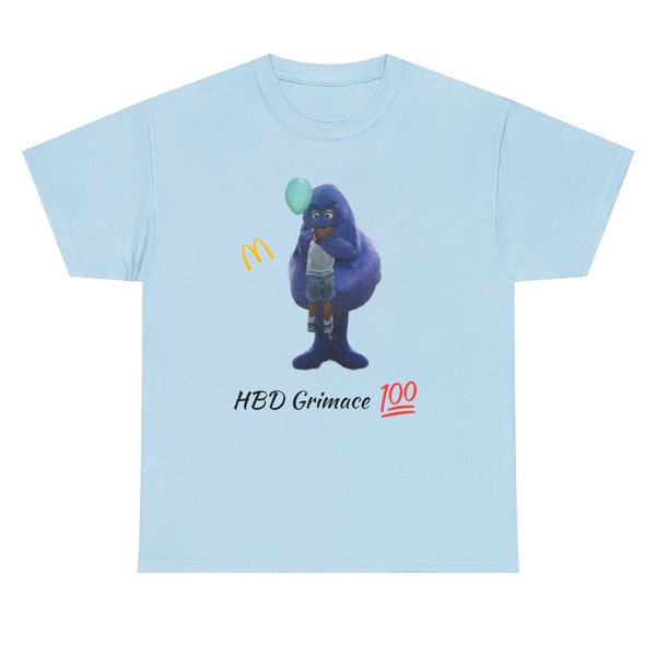 Grimace Mcdonalds Tshirt - Etsy