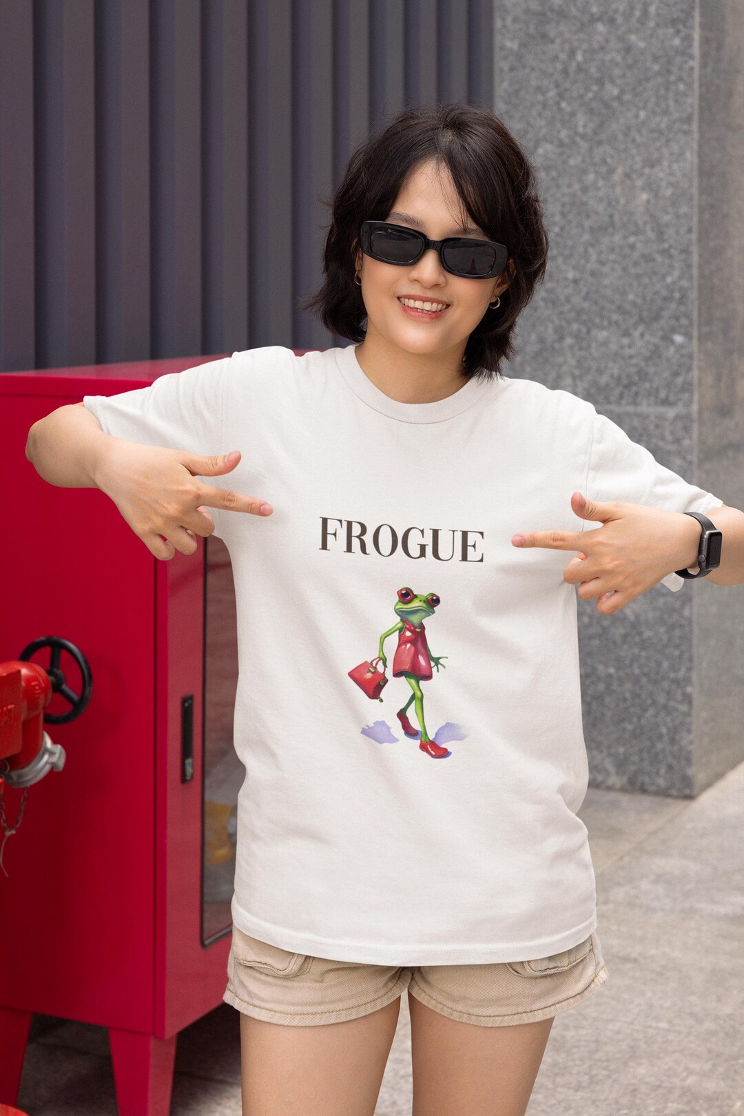 Chic Frog Meme Sarcastic Frogue Cursed Shirt - Etsy