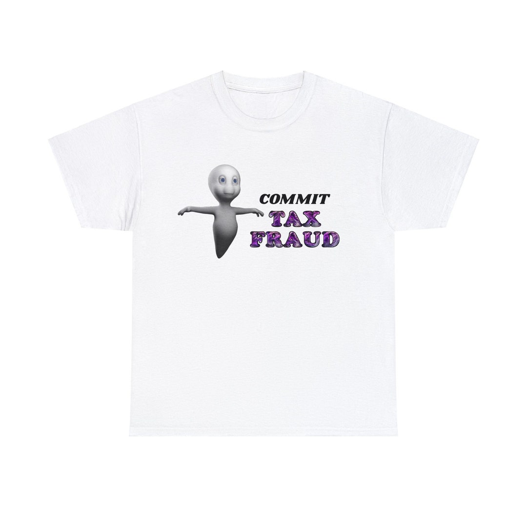 Casper the Ghost Meme Shirt, Funny Casper Commit Tax Fraud Spooky Shirt ...